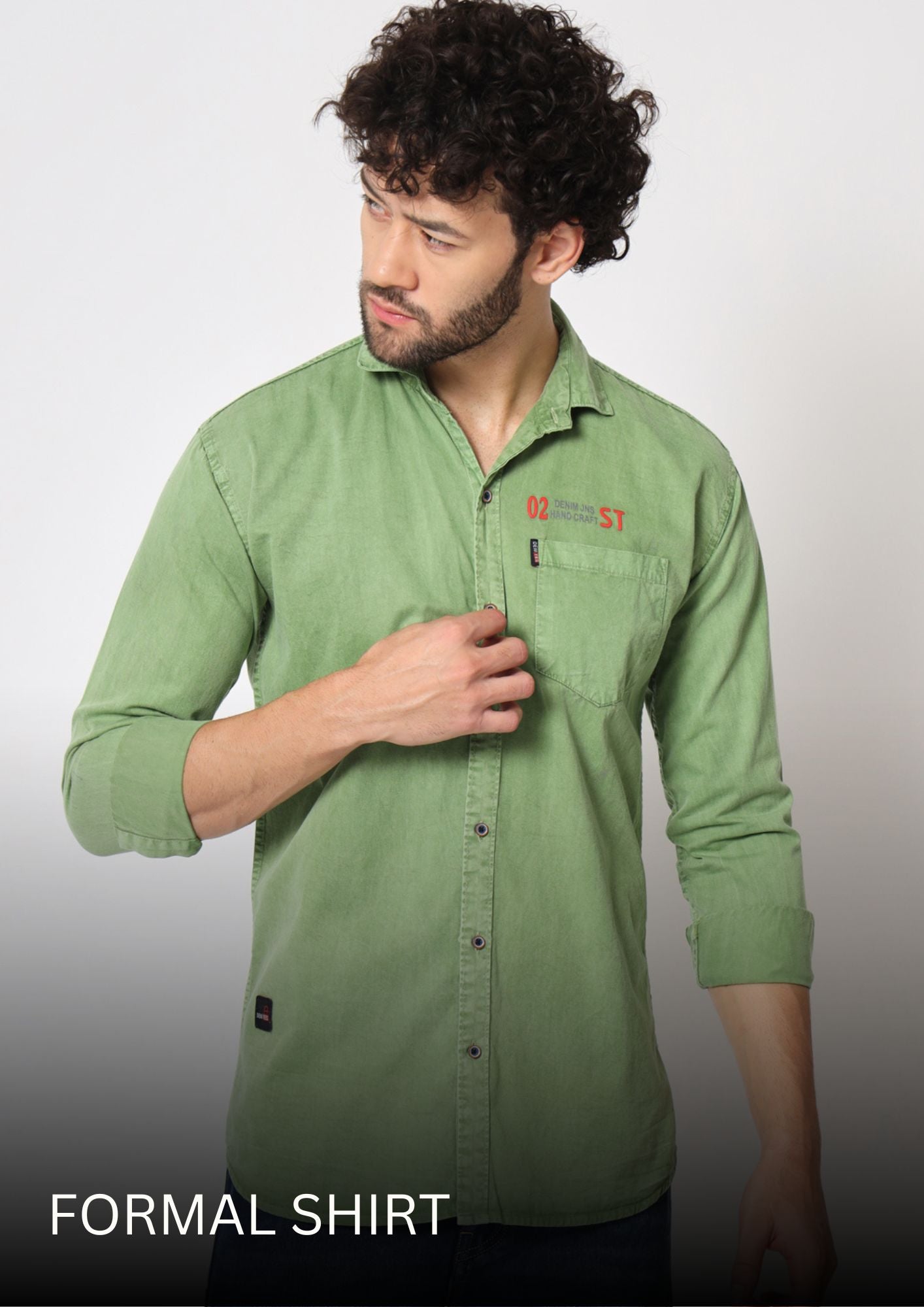 Buy Cotton Denim Formal Desgin Shirts for Men Online - Formal Shirt ...