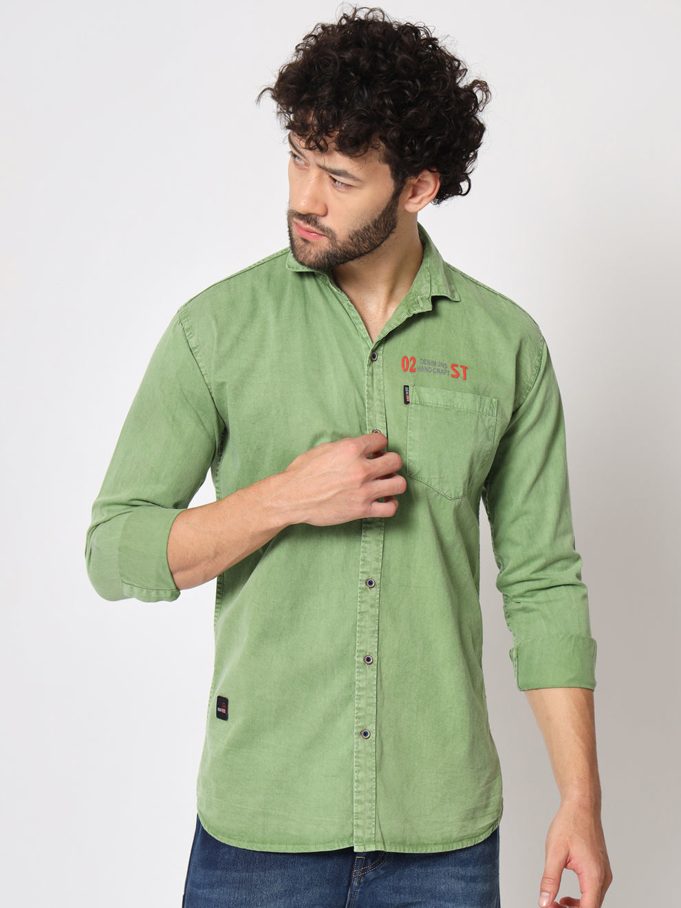 SINGLE POCKET RFD PISTA COLOR SHIRT – Doubleone